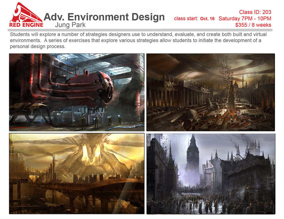 Art of Jung Park: Adv environment Design class + ben procter workshop